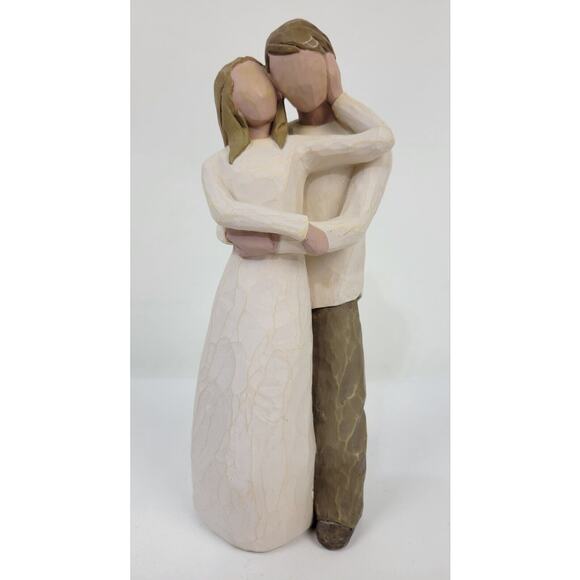 Demdaco | Accents | Willow Tree Together Embrace Light Brown Hair 9 ...